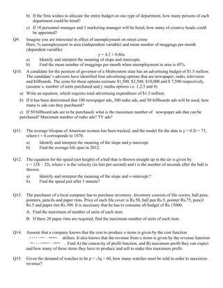 Final practice Questions | PDF