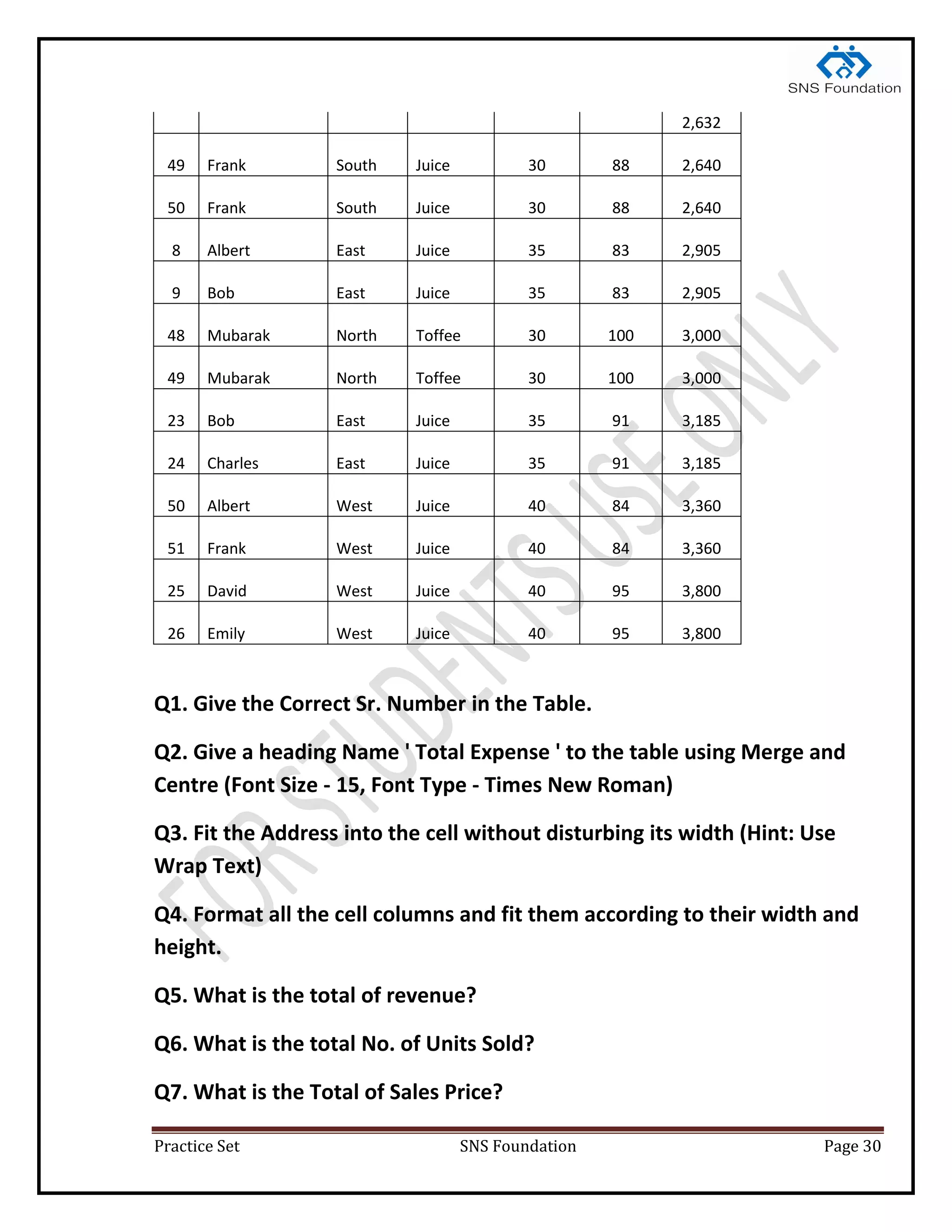 6 months module of Basic computer training | DOCX