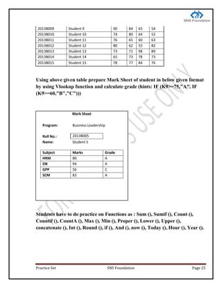 6 months module of Basic computer training | PDF