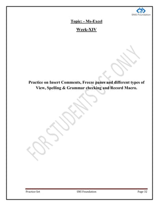 6 months module of Basic computer training | PDF