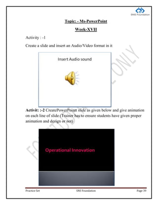 6 months module of Basic computer training | PDF
