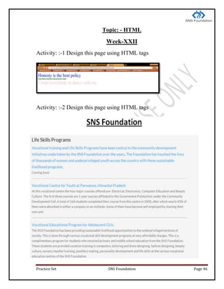 6 months module of Basic computer training | PDF