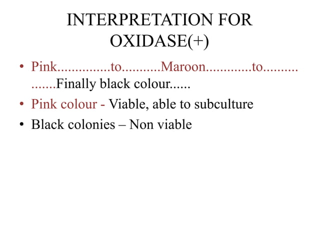 OXIDASE, CATALASE, COAGULASE TESTS.pptx | Chemistry | Science