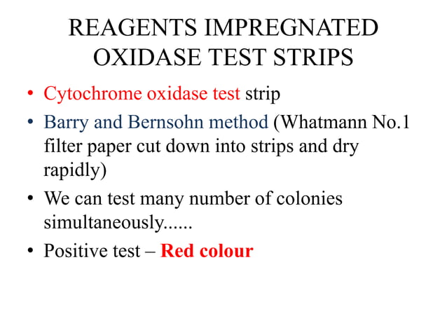 OXIDASE, CATALASE, COAGULASE TESTS.pptx | Chemistry | Science