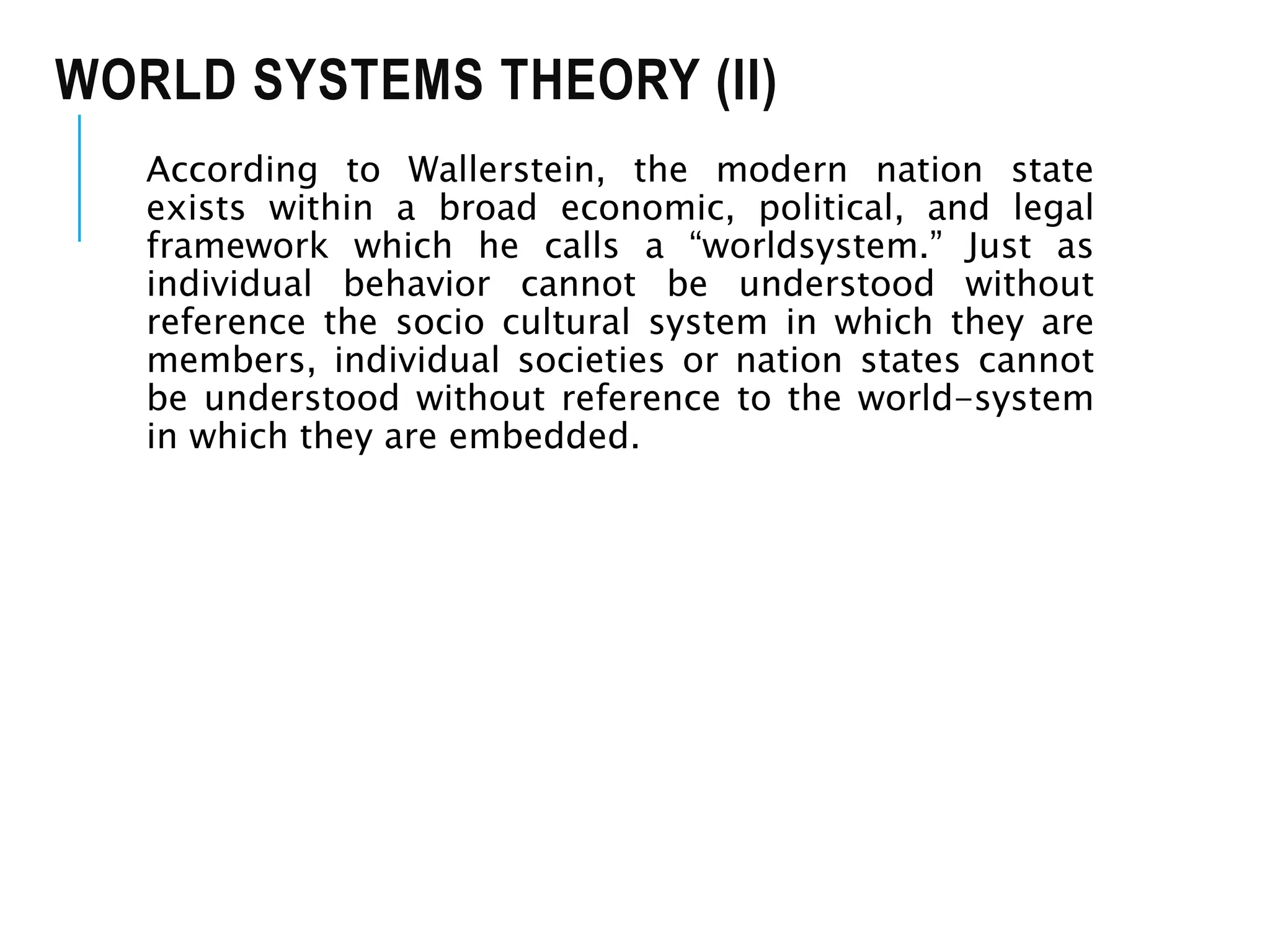 World systems theory and Migration | PPTX