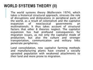 World systems theory and Migration | PPTX
