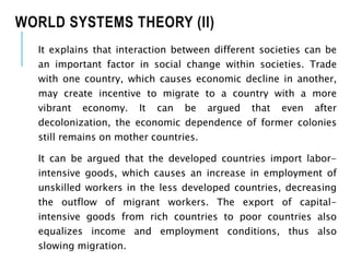 World systems theory and Migration | PPTX