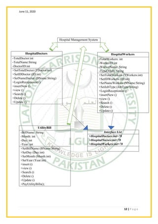 Hospital Management System Documentation Java | PDF