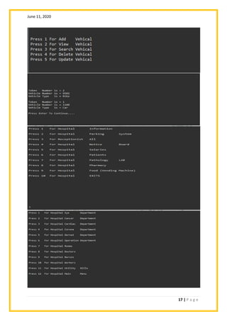 Hospital Management System Documentation Java | PDF