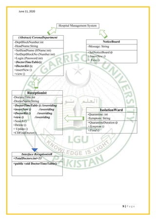 Hospital Management System Documentation Java | PDF