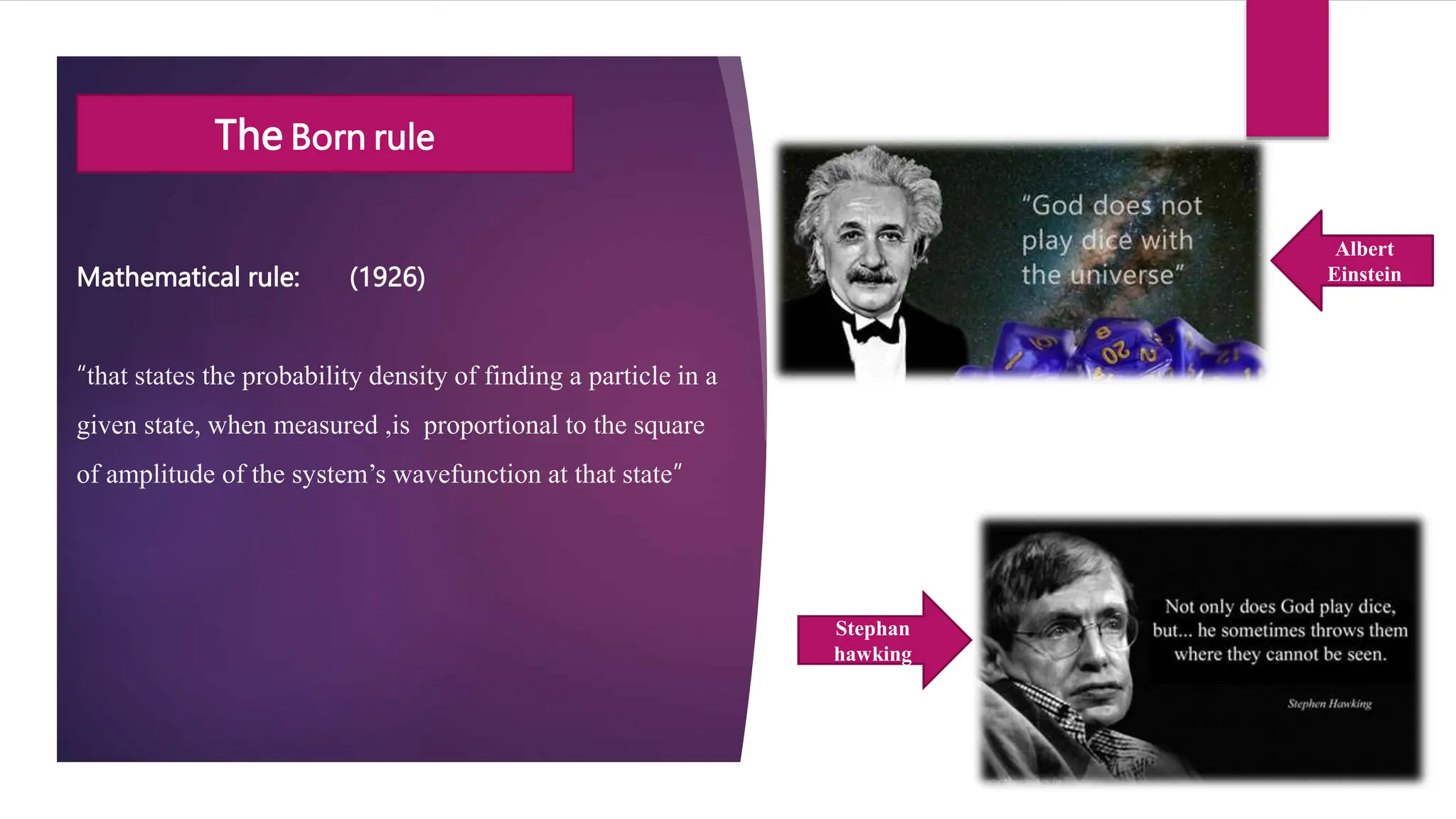 The Physicst Max born and his born rule | PPTX
