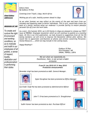 prerana Inaugural ISsue | PDF