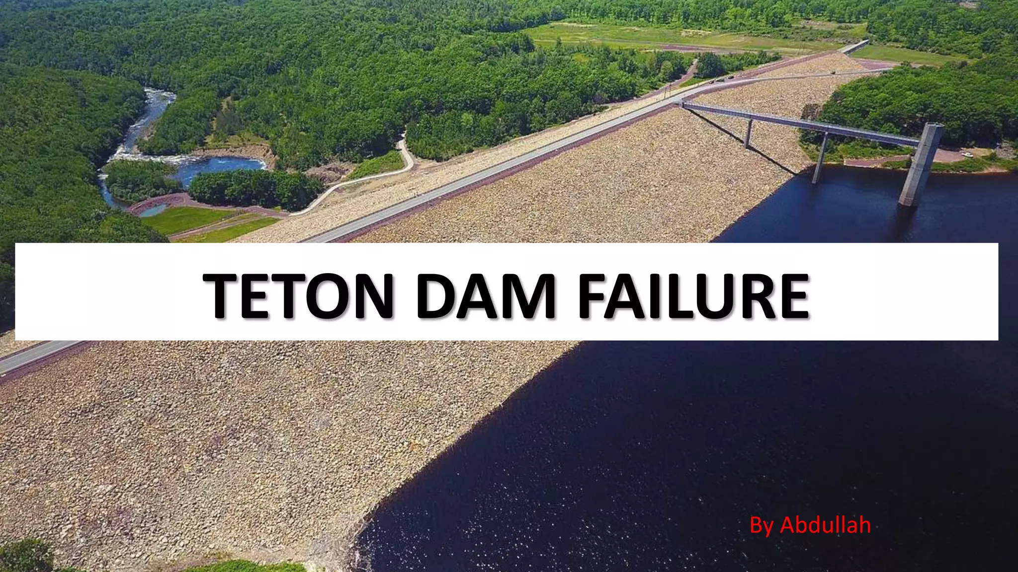 slope stability and seepage by slide software (Teton dam) | PPTX