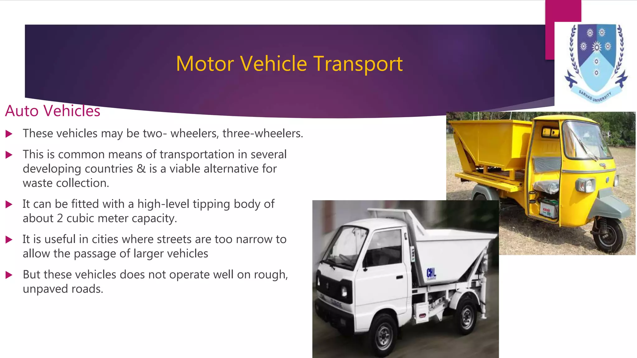 waste collection and transportation present | PPTX