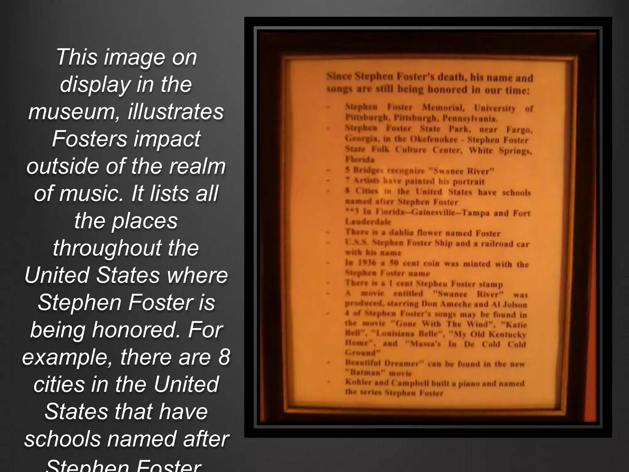 Stephen Foster and His Modern Day Depiction | PPTX