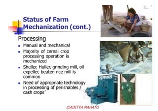 advantage of farm mechanization in Nepal | PPTX