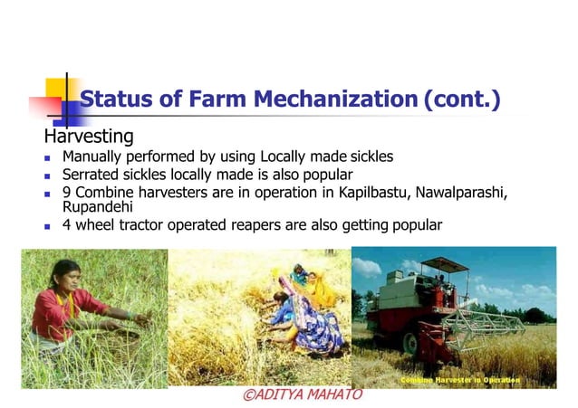 advantage of farm mechanization in Nepal | PPTX | Agriculture | Industries