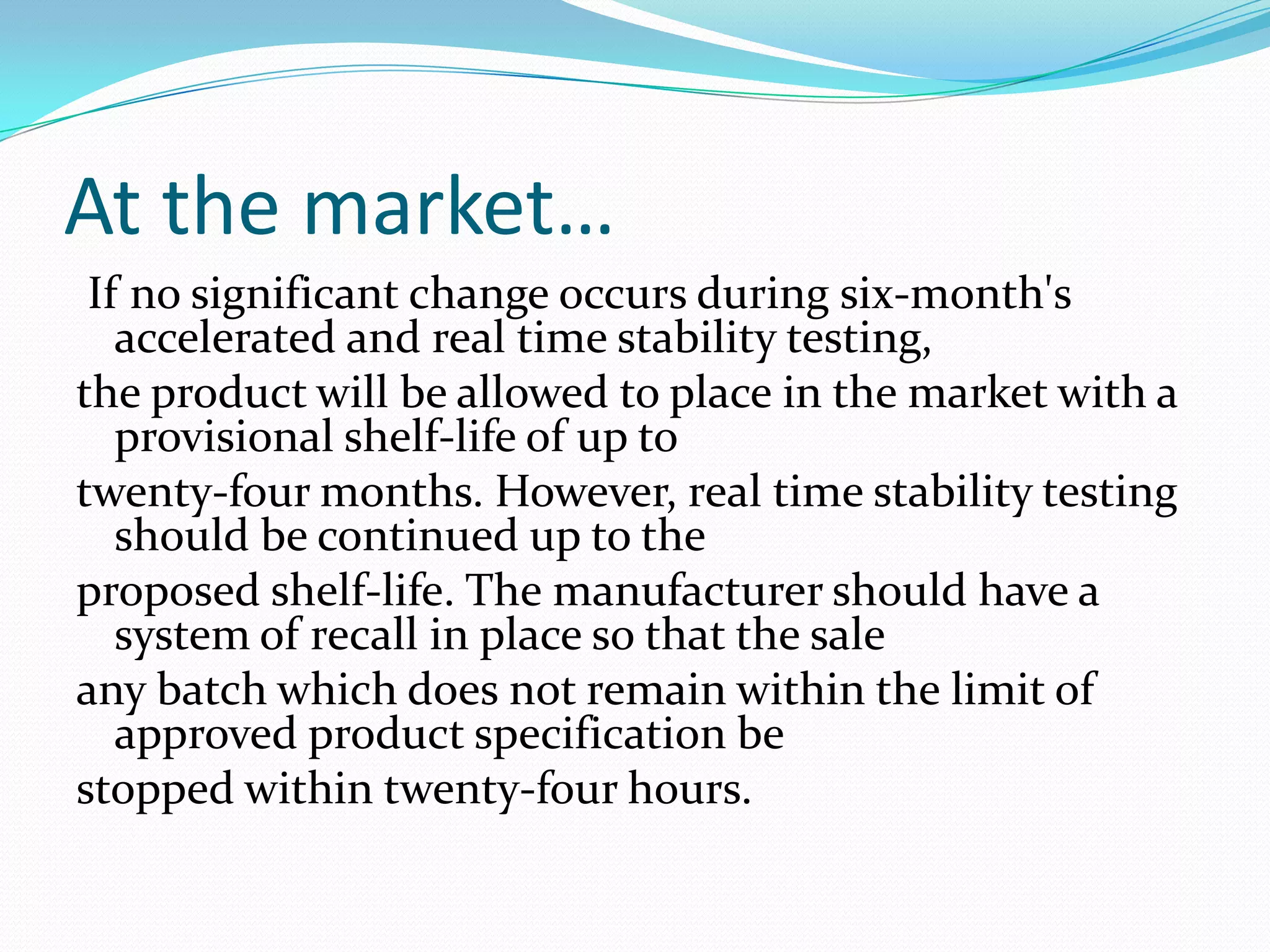 stability tests for pharmaceutical products | PPTX
