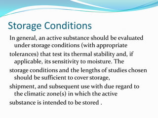 stability tests for pharmaceutical products | PPTX