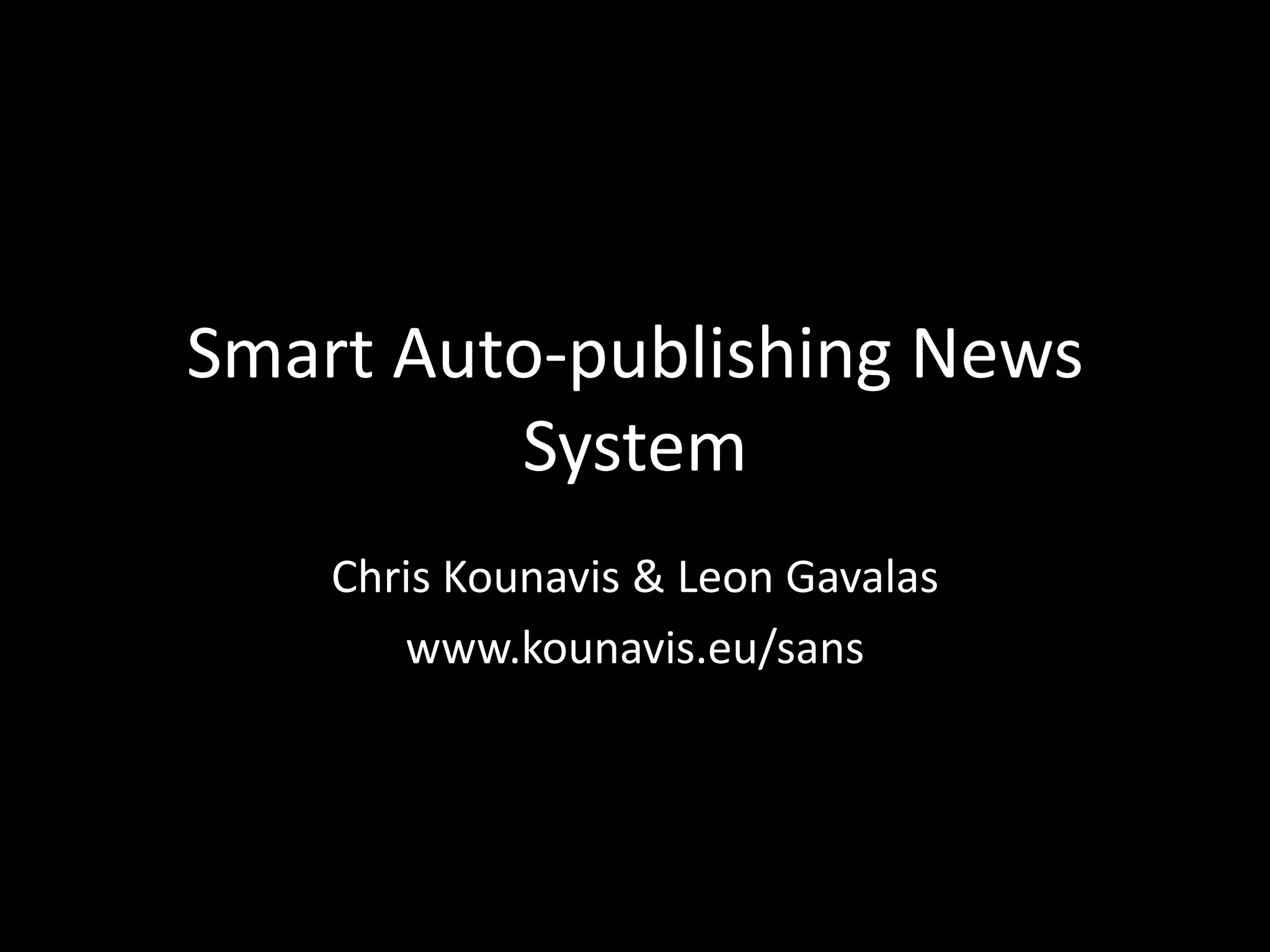 SANS - Final Presentation | PPTX