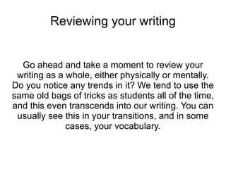 Sentence Variation | ODP