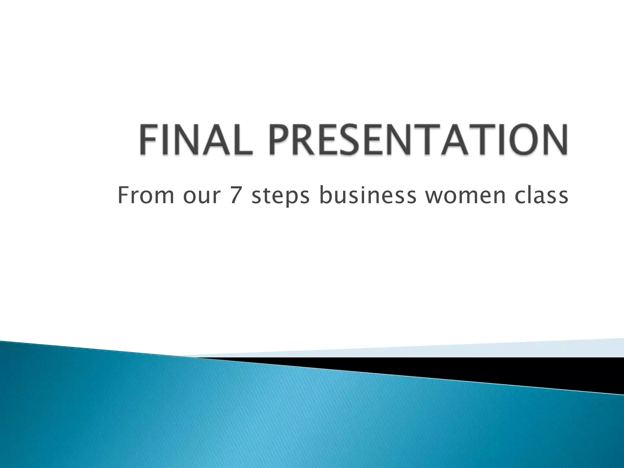 Final presentation | PPT