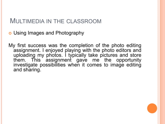 Final presentation for Multimedia Class | PPT