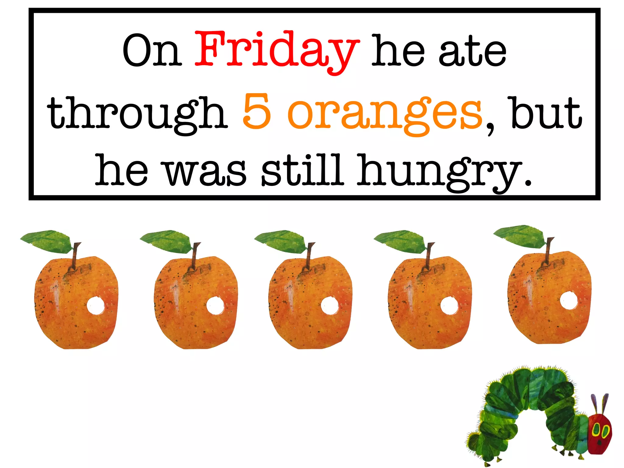 The Very Hungry Caterpillar | PPT