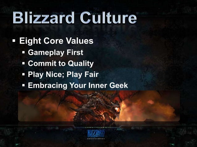 Blizzard Entertainment Presentation | PPTX