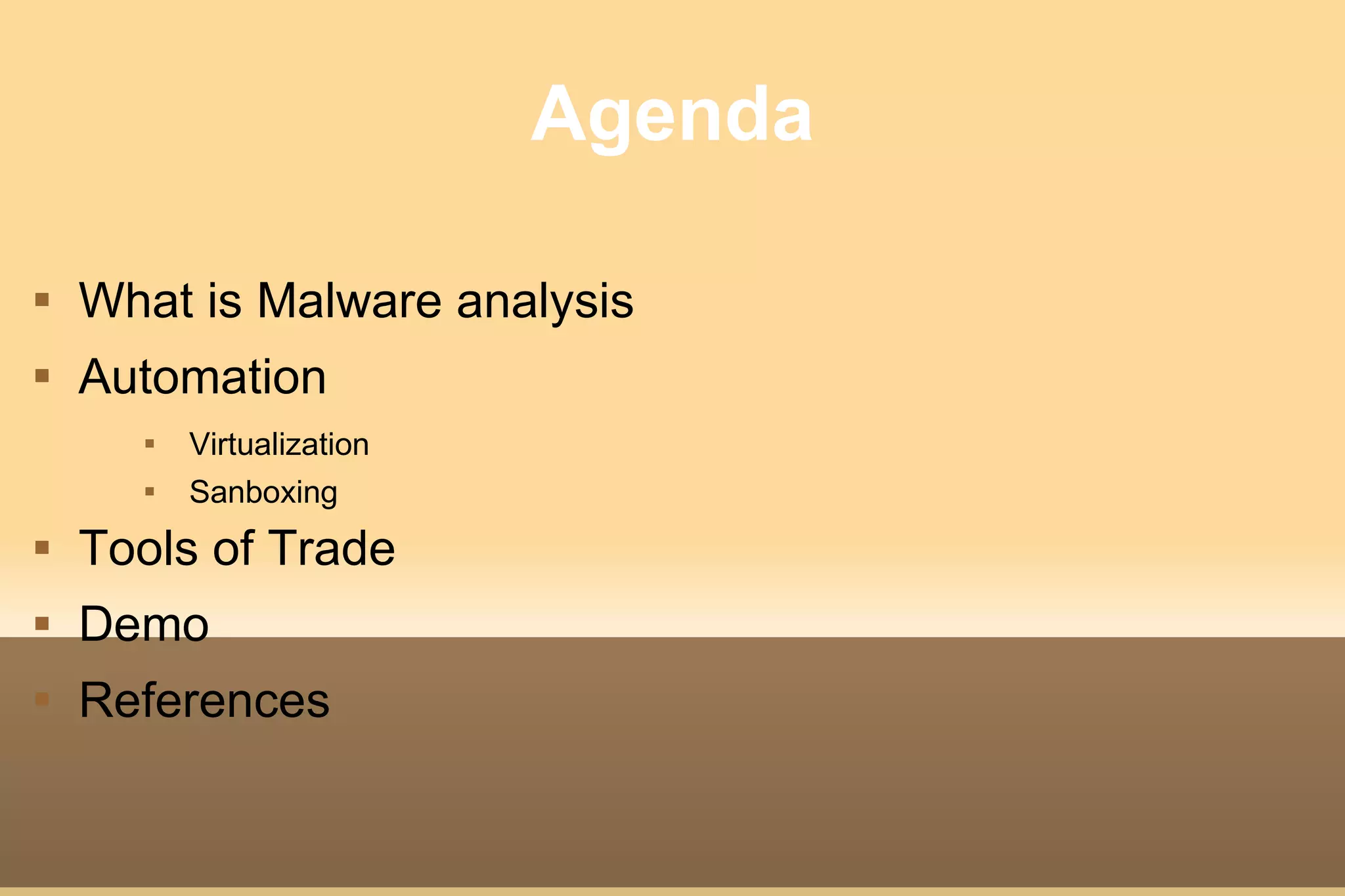 Automated Malware Analysis | PPT