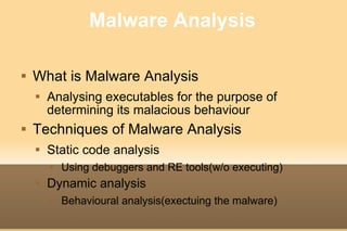 Automated Malware Analysis | PPT