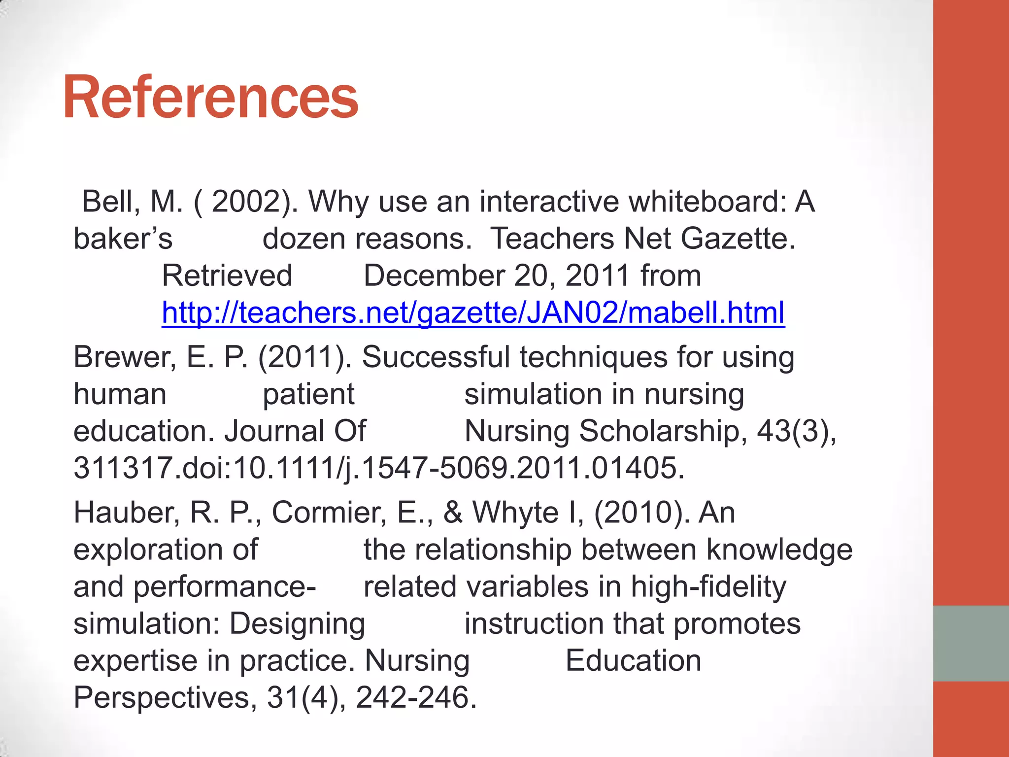 Techonology in Nursing Education | PPTX