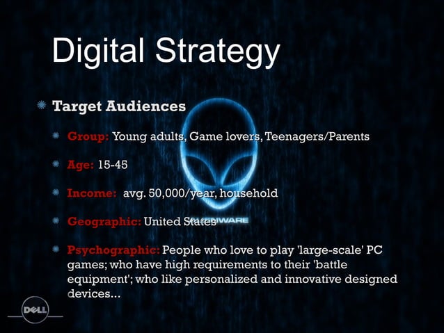 Digital Strategy For Dell Alienware | PPT