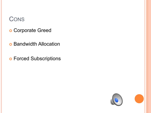 Final presentation: Net Neutrality | PPTX