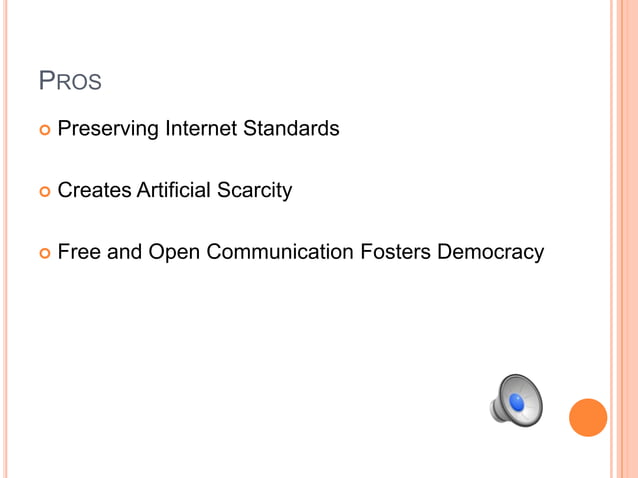 Final presentation: Net Neutrality | PPT