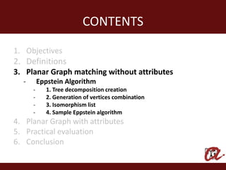 Attributed Graph Matching of Planar Graphs | PPT