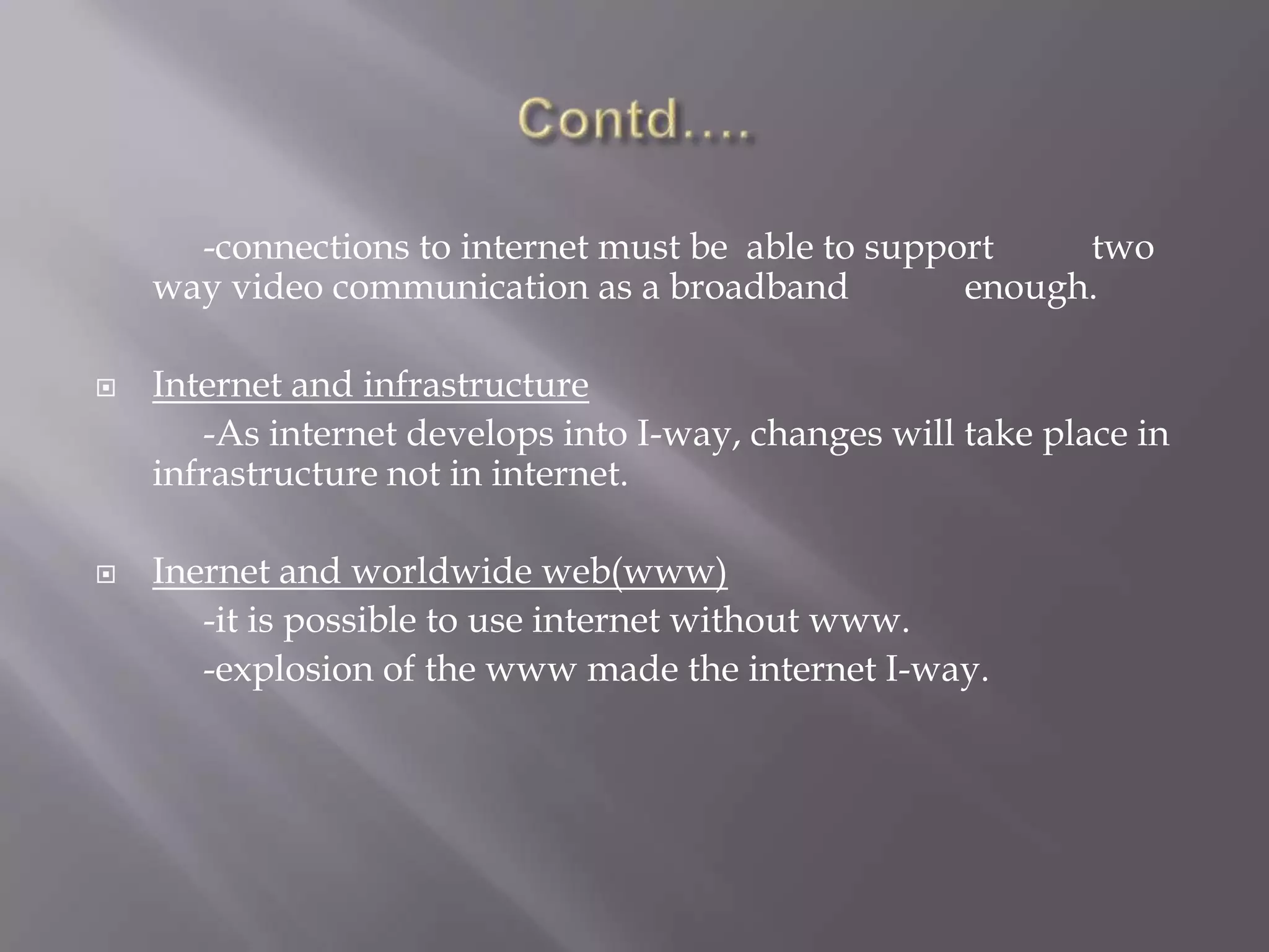 Information Super Highway | PPTX