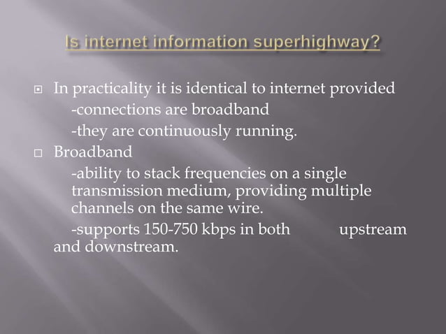Information Super Highway | PPTX