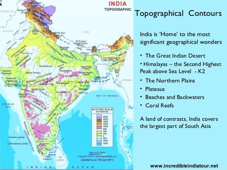 India Topographical Map