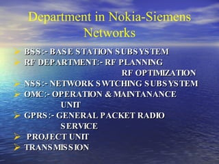 Presentation of NSN training | PPT