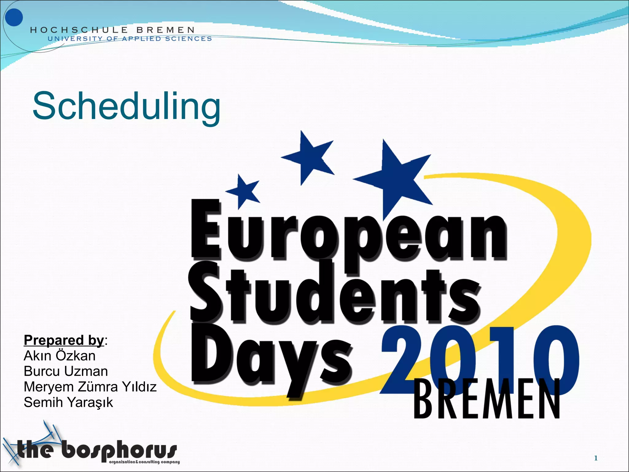 Project Management focused on Scheduling of a Project | PPT | Computer Software and Applications ...