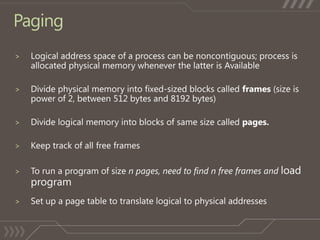 Memory Management in Windows 7 | PPTX | Operating Systems | Computer ...
