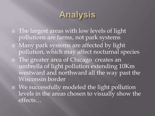 Light Pollution Analysis in Northern Illinois | PPTX | Geography | Science