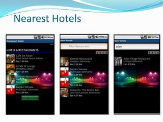 Restaurant Guide: A GPS based Android App | PPTX