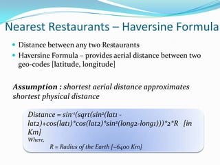 Restaurant Guide: A GPS based Android App | PPTX