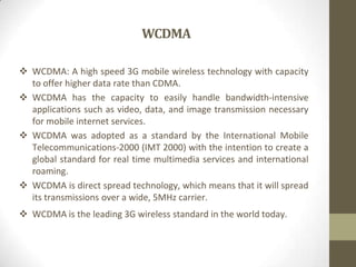 WCDMA | PPTX