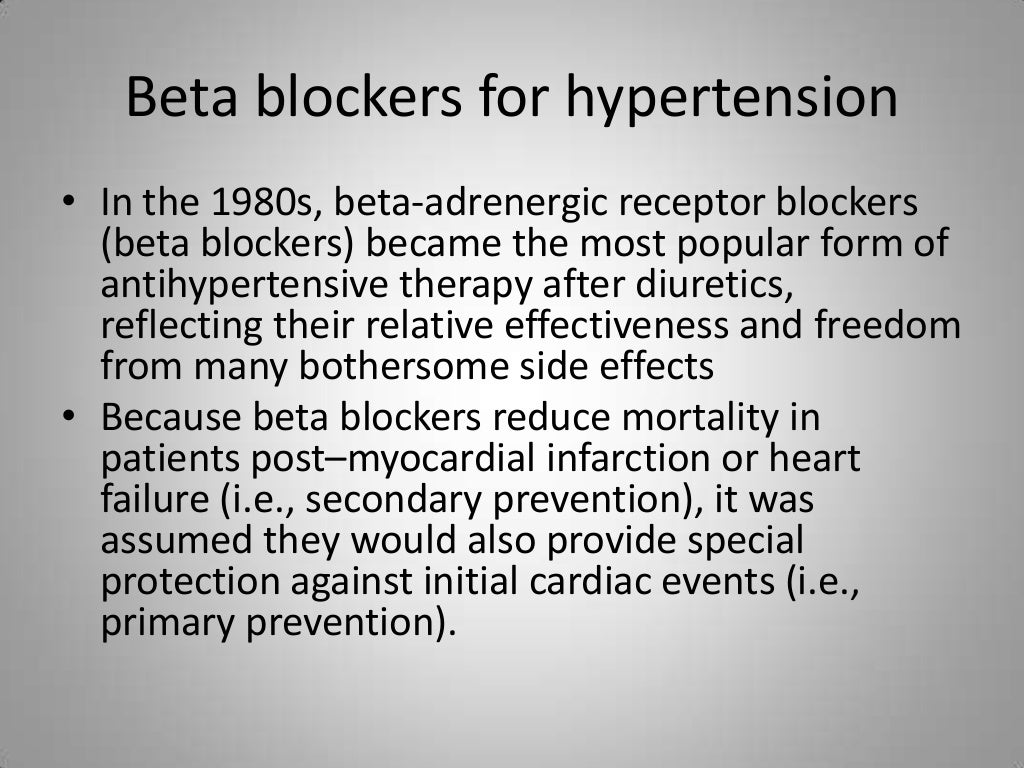 Beta Blockers In Cardiovascular Diseases