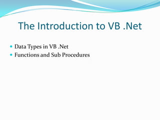 .NET presentation | PPTX