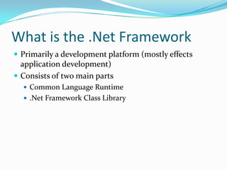 .NET presentation | PPTX