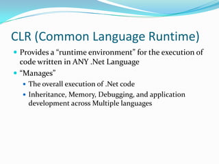 .NET presentation | PPTX